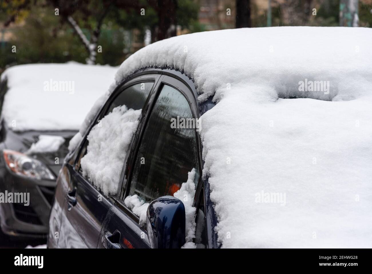 snow in Jerusalem 18 February 2021:Snow on street after the massive ...