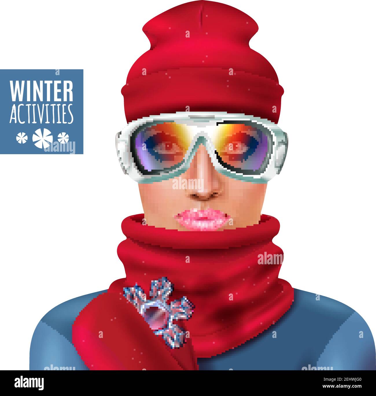 Skier gear Stock Vector Images - Alamy