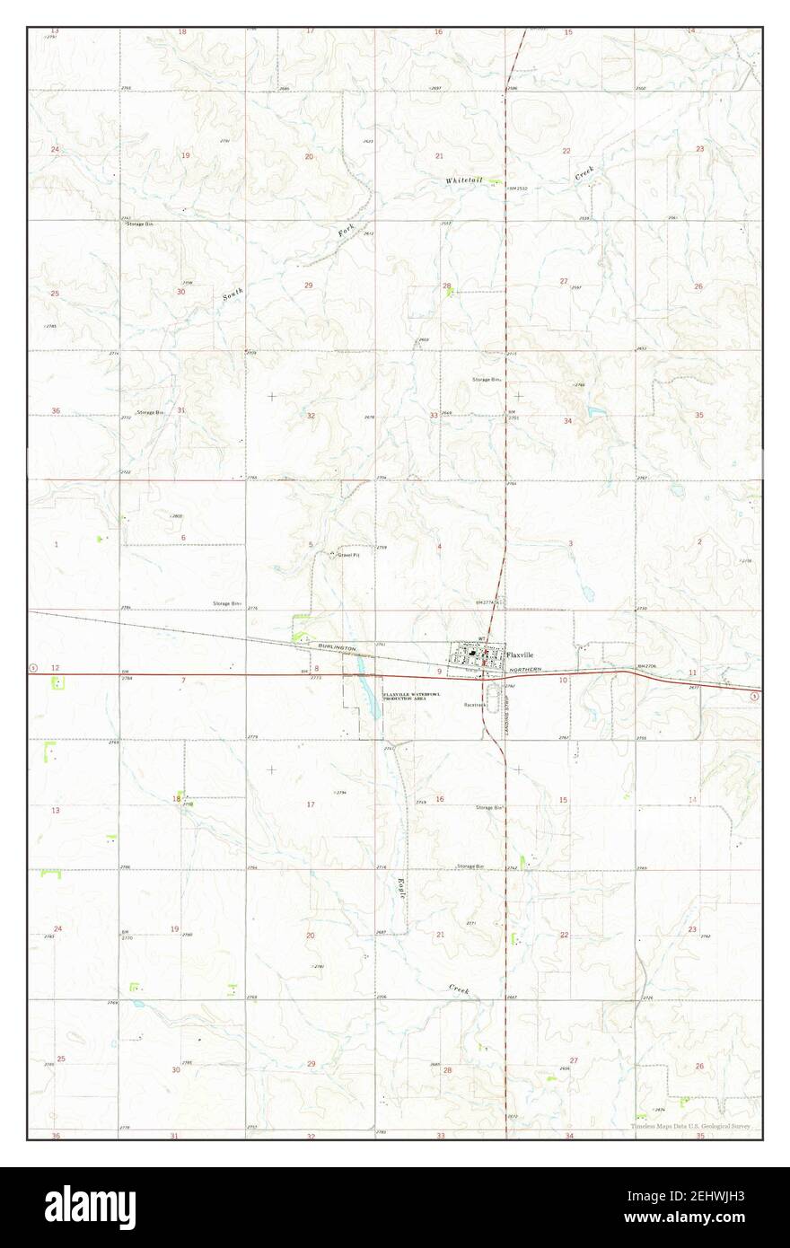 Flaxville, Montana, map 1973, 1:24000, United States of America by ...