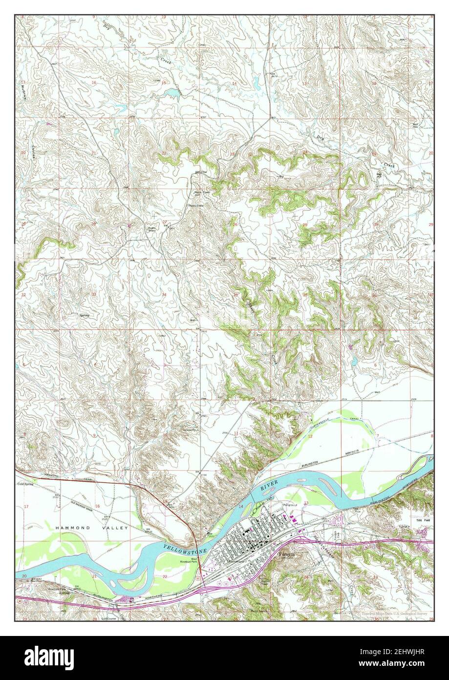 Forsyth, Montana, map 1968, 1:24000, United States of America by ...