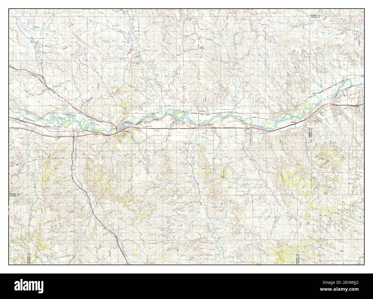 Map of forsyth montana hi-res stock photography and images - Alamy