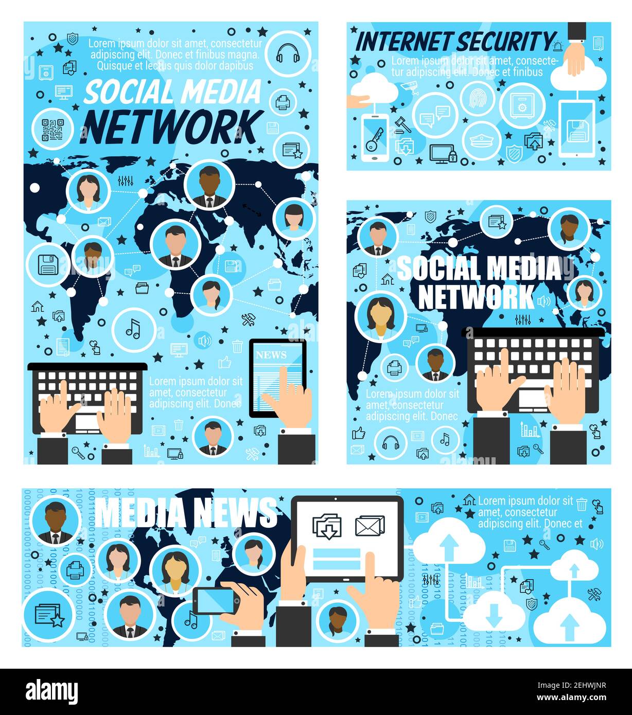 Social media social media ban Stock Vector Images - Alamy