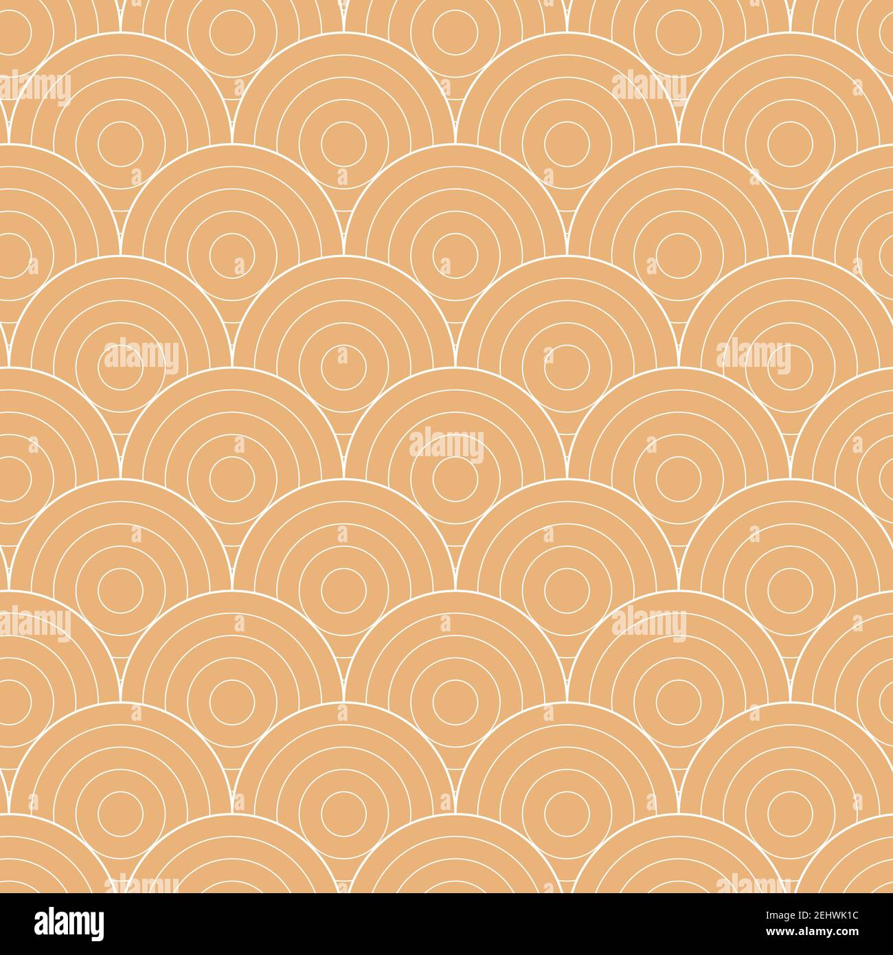 Geometric seamless pattern with circles in japanese vintage style ...