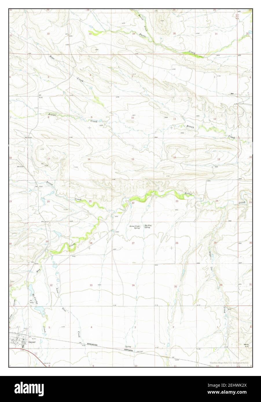 Geyser, Montana, map 1979, 1:24000, United States of America by ...