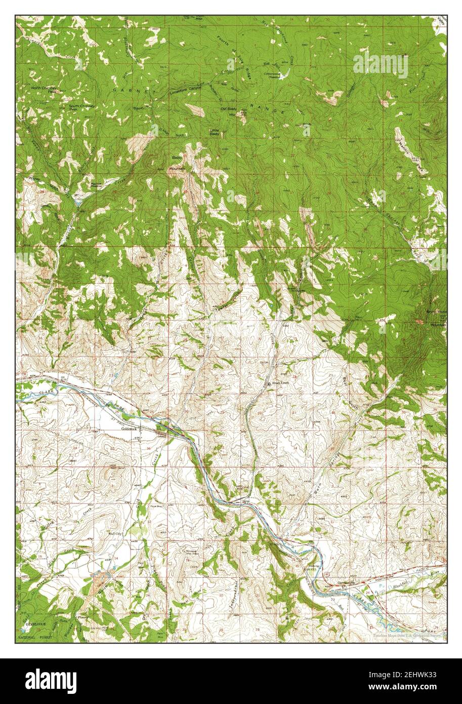 Map of garrison Cut Out Stock Images & Pictures - Alamy