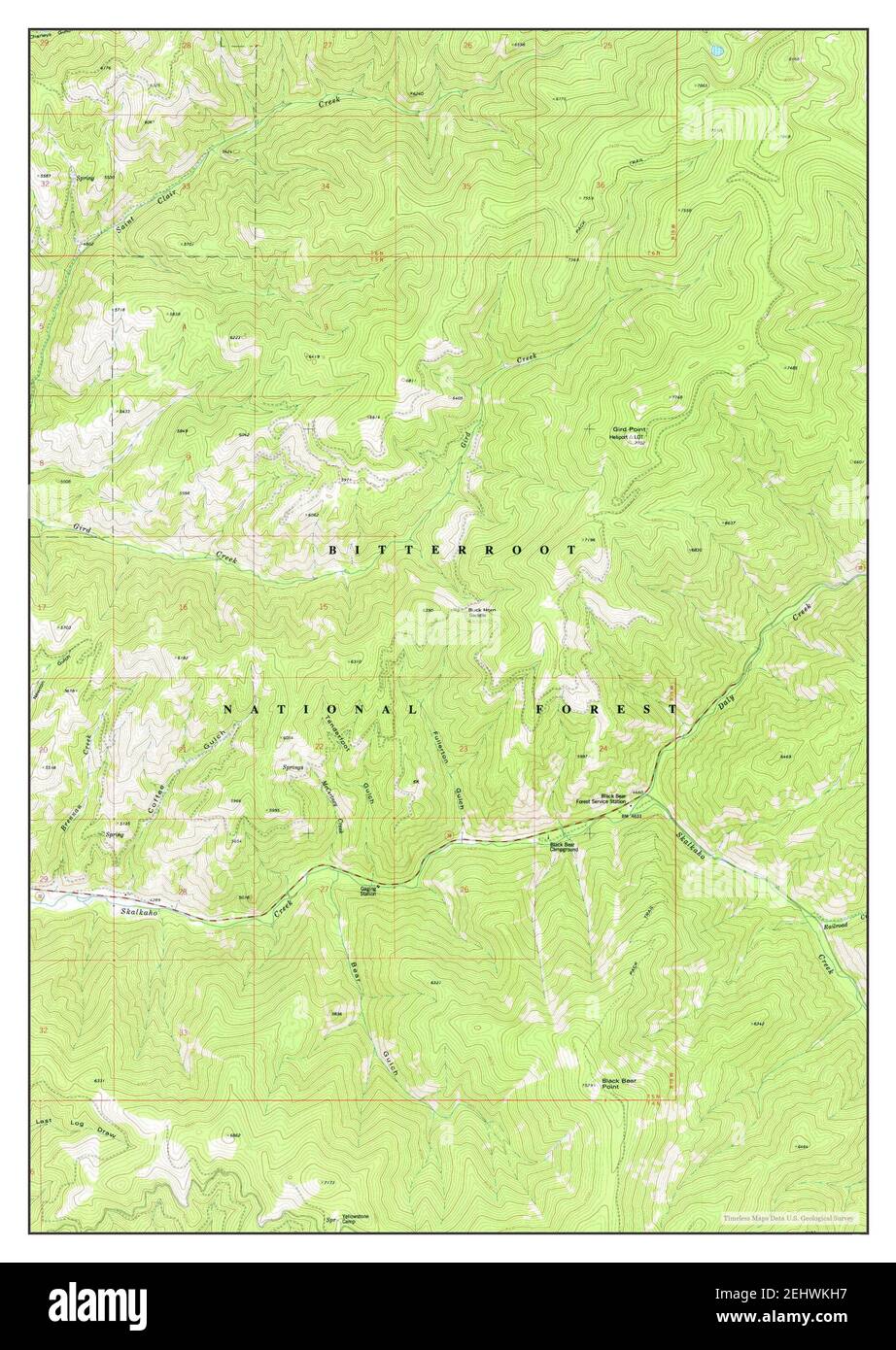 Gird Point, Montana, map 1974, 1:24000, United States of America by ...