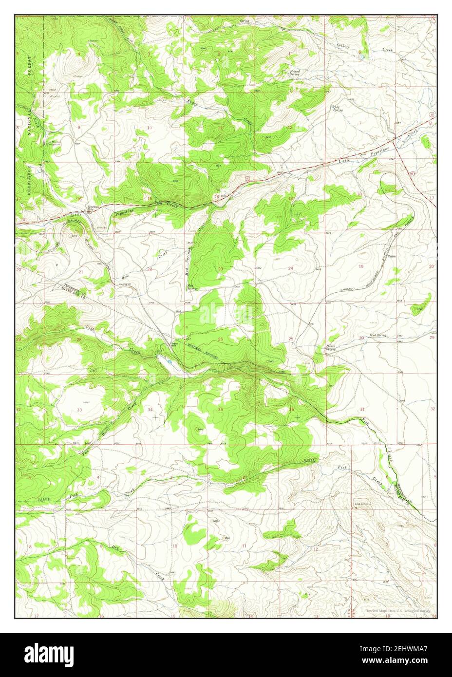 Grace, Montana, map 1963, 1:24000, United States of America by Timeless ...