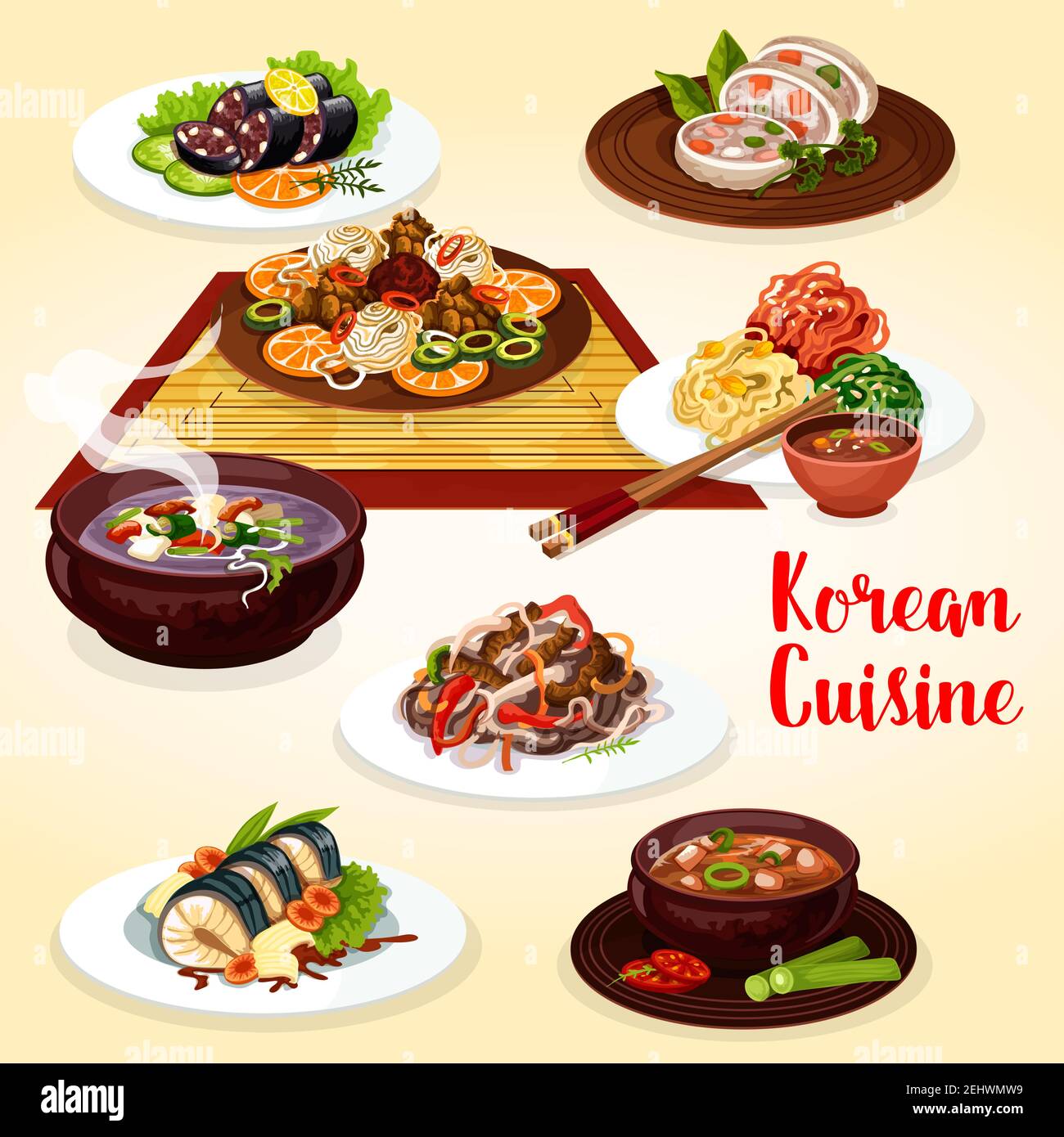 Chopsticks beef Stock Vector Images - Alamy