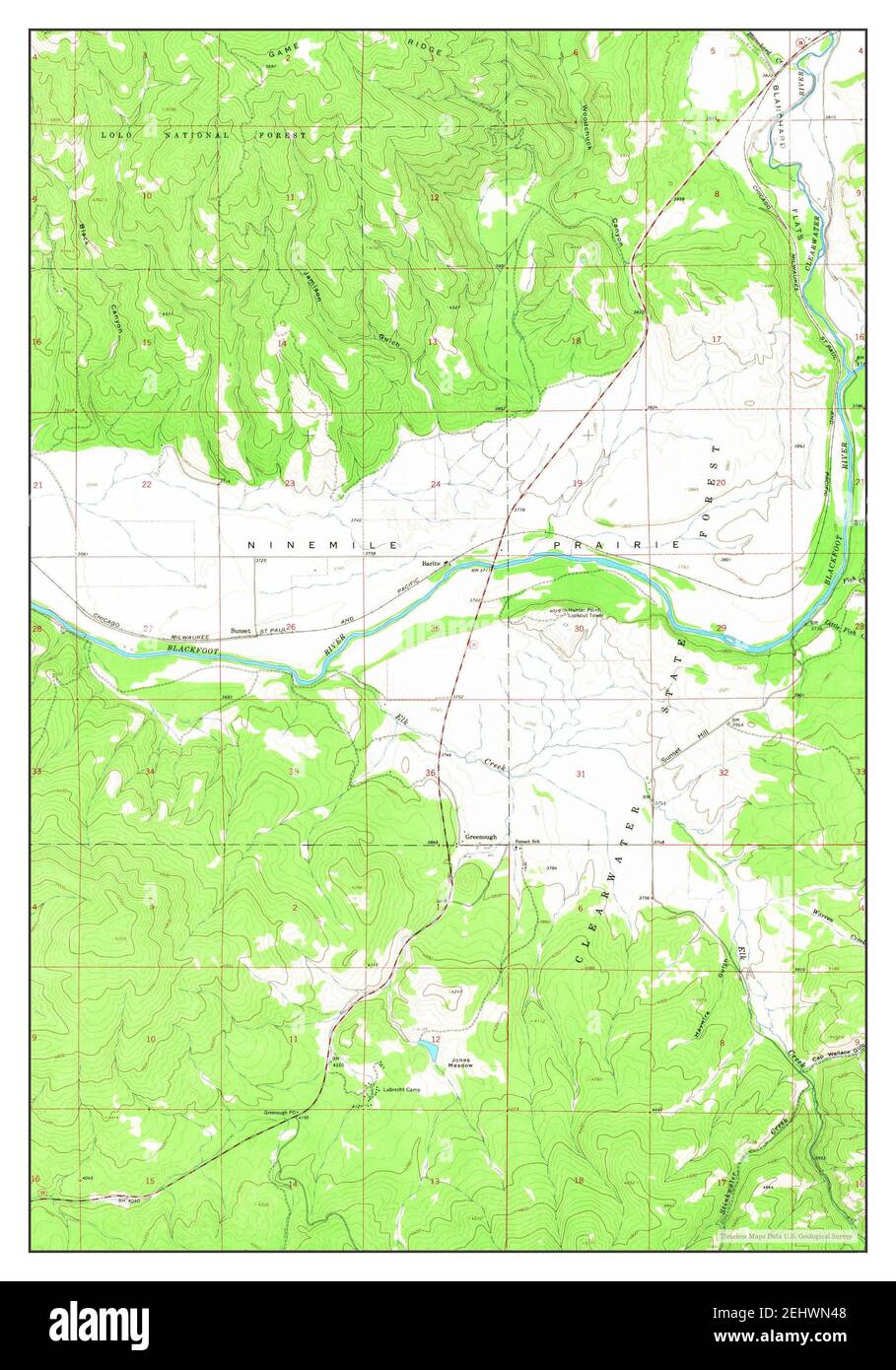 Greenough, Montana, map 1965, 1:24000, United States of America by ...