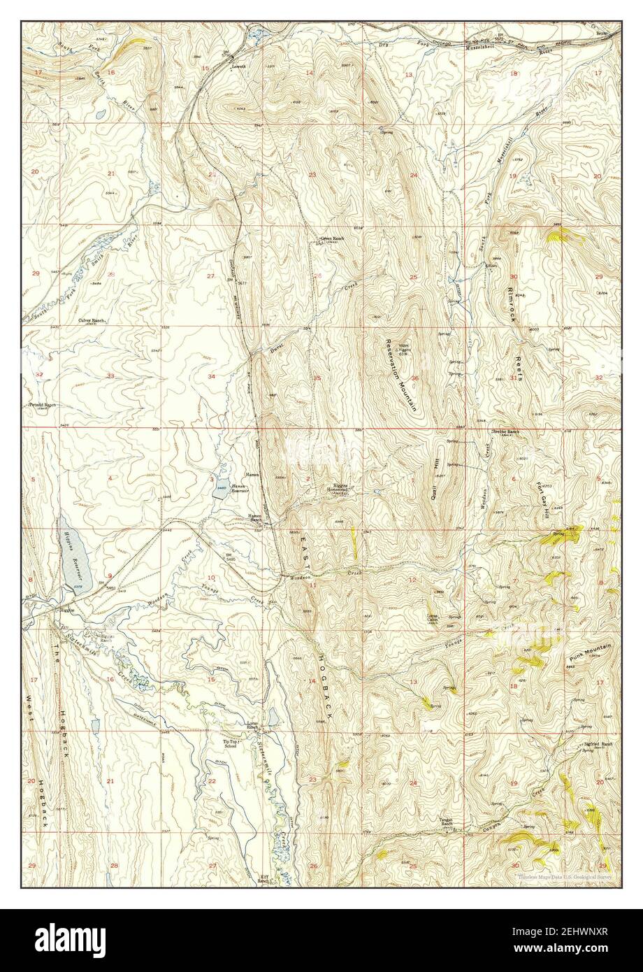 Hamen, Montana, map 1951, 1:24000, United States of America by Timeless ...