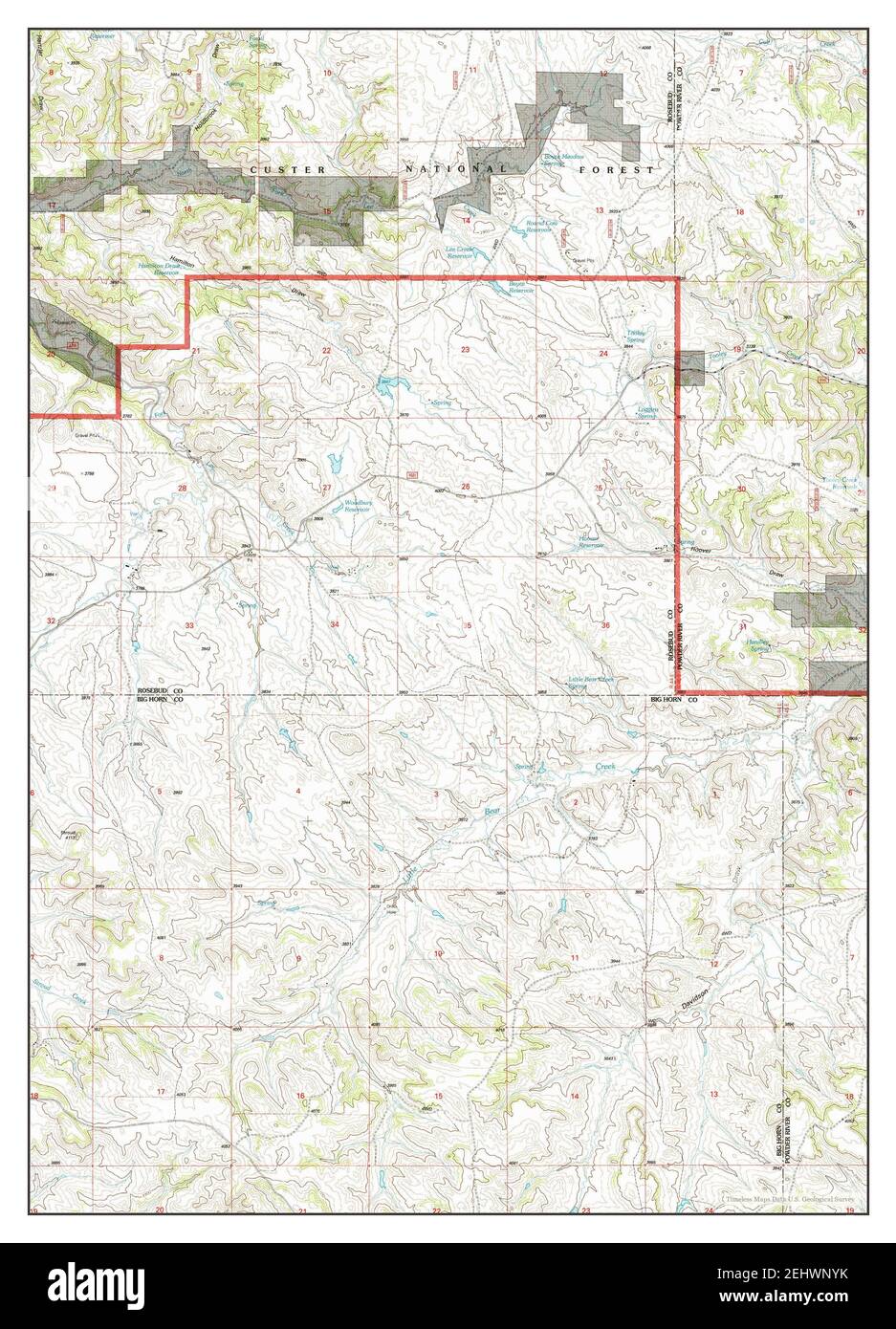 Map of hamilton montana Cut Out Stock Images & Pictures - Alamy