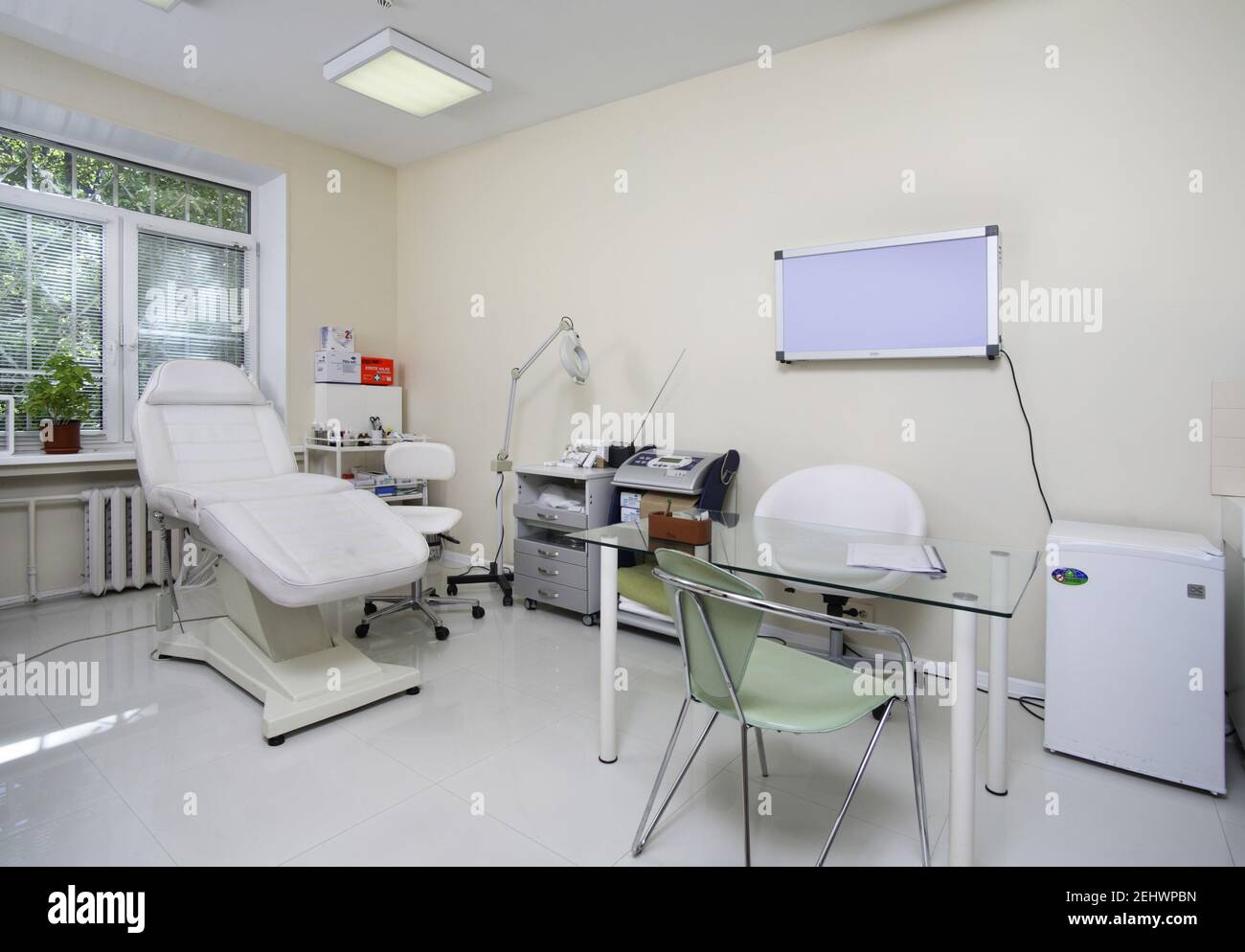 Office of doctor at hospital in Moscow. Russian federation Stock Photo ...
