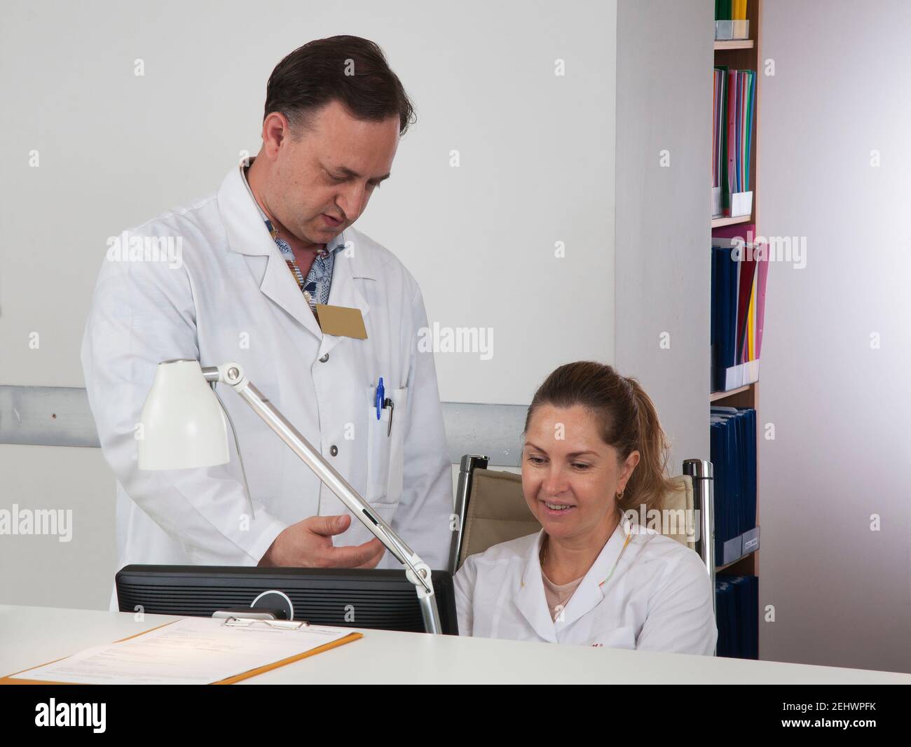 Reception of hospital in Moscow. Russian federation Stock Photo - Alamy