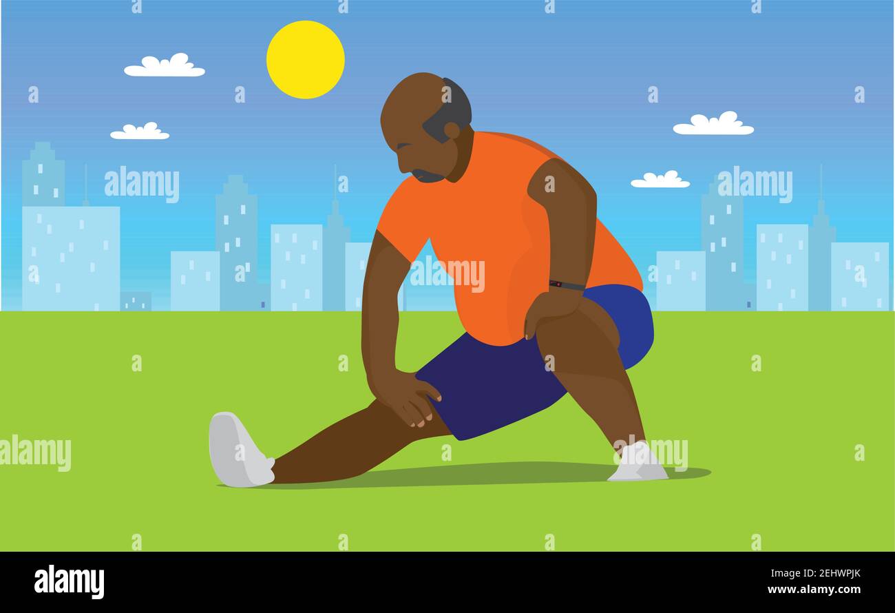 Old bald man in Stock Vector Images - Alamy