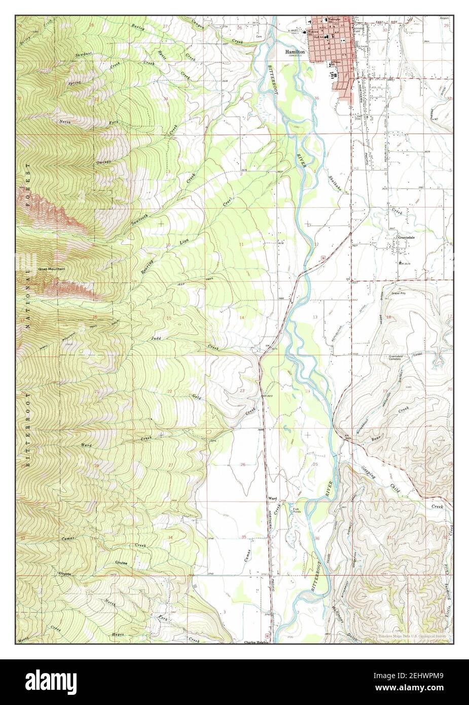 Old map of hamilton Cut Out Stock Images & Pictures - Alamy