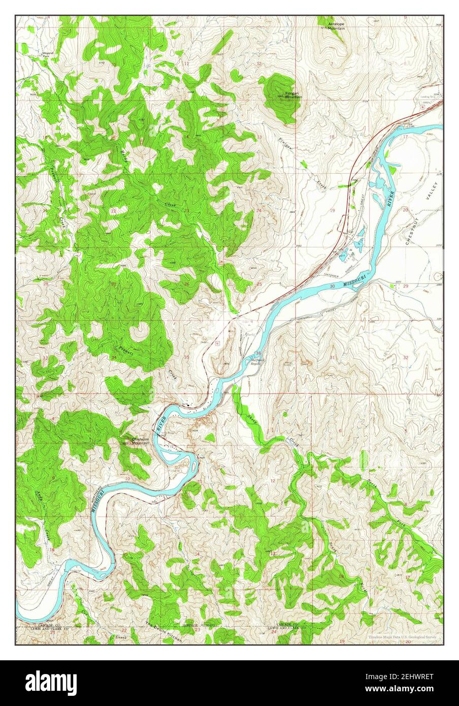 Hardy, Montana, map 1961, 1:24000, United States of America by Timeless ...