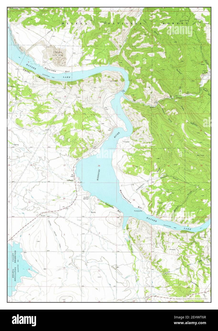 Hauser Lake, Montana, map 1972, 1:24000, United States of America by ...