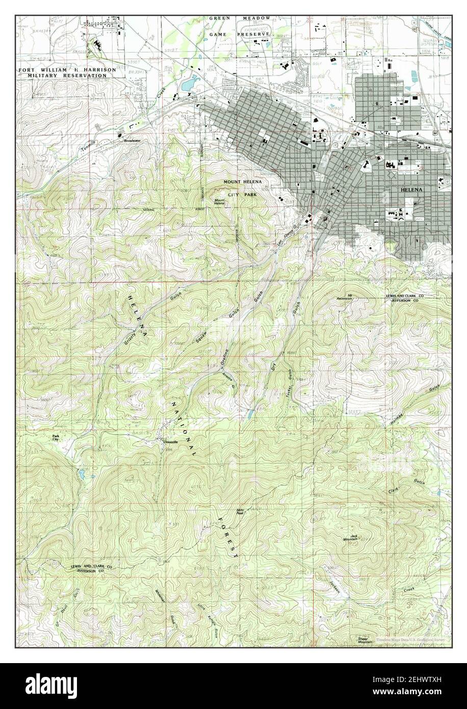 Helena, Montana, map 1985, 1:24000, United States of America by ...