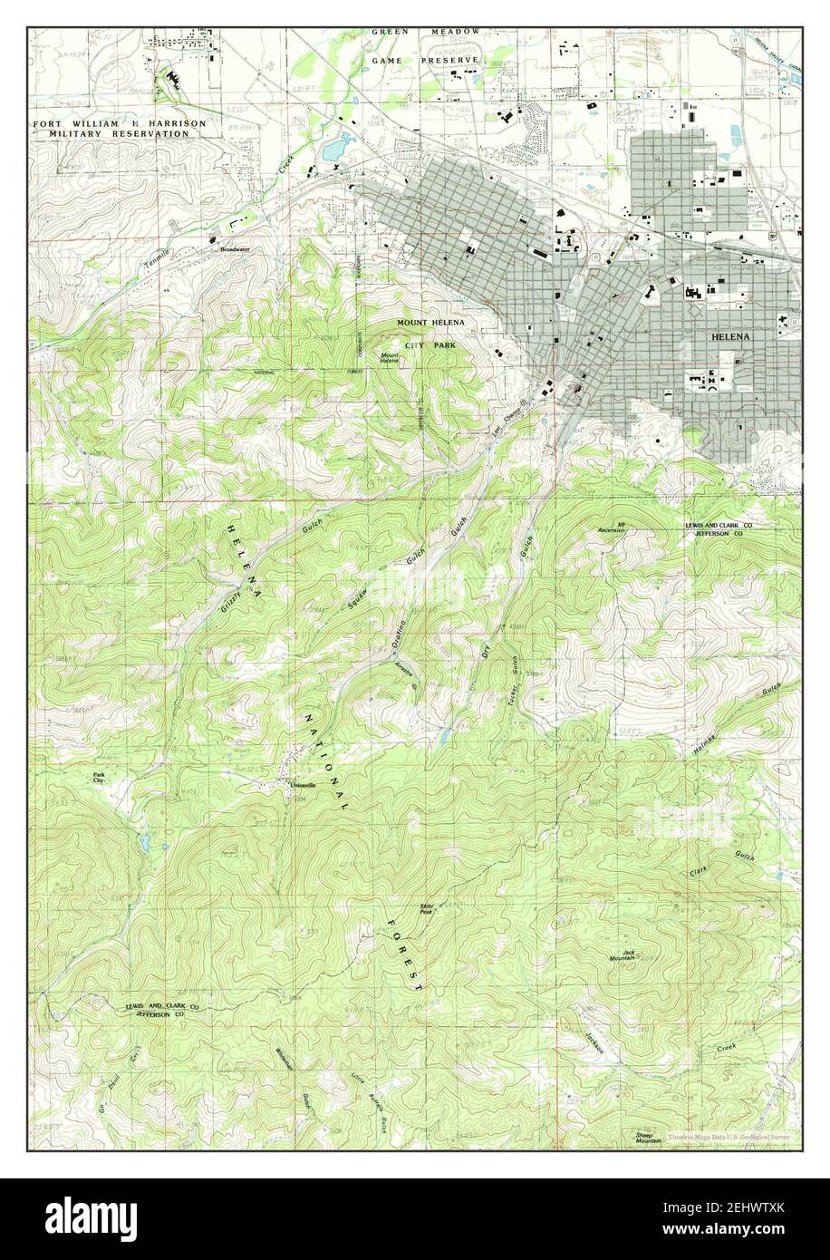 Helena, Montana, map 1985, 1:24000, United States of America by ...