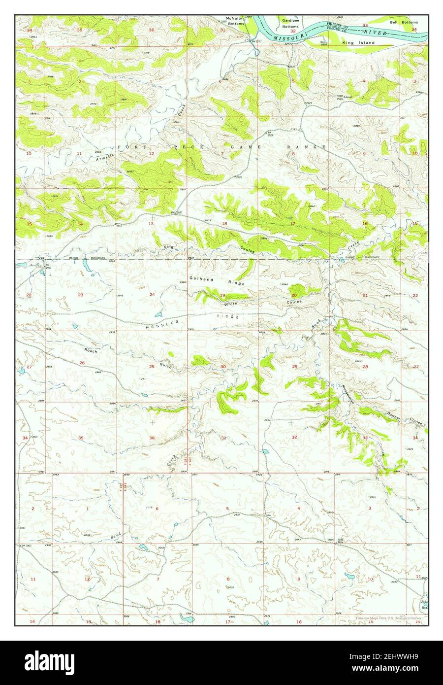 Hessler Ridge, Montana, map 1954, 1:24000, United States of America by ...