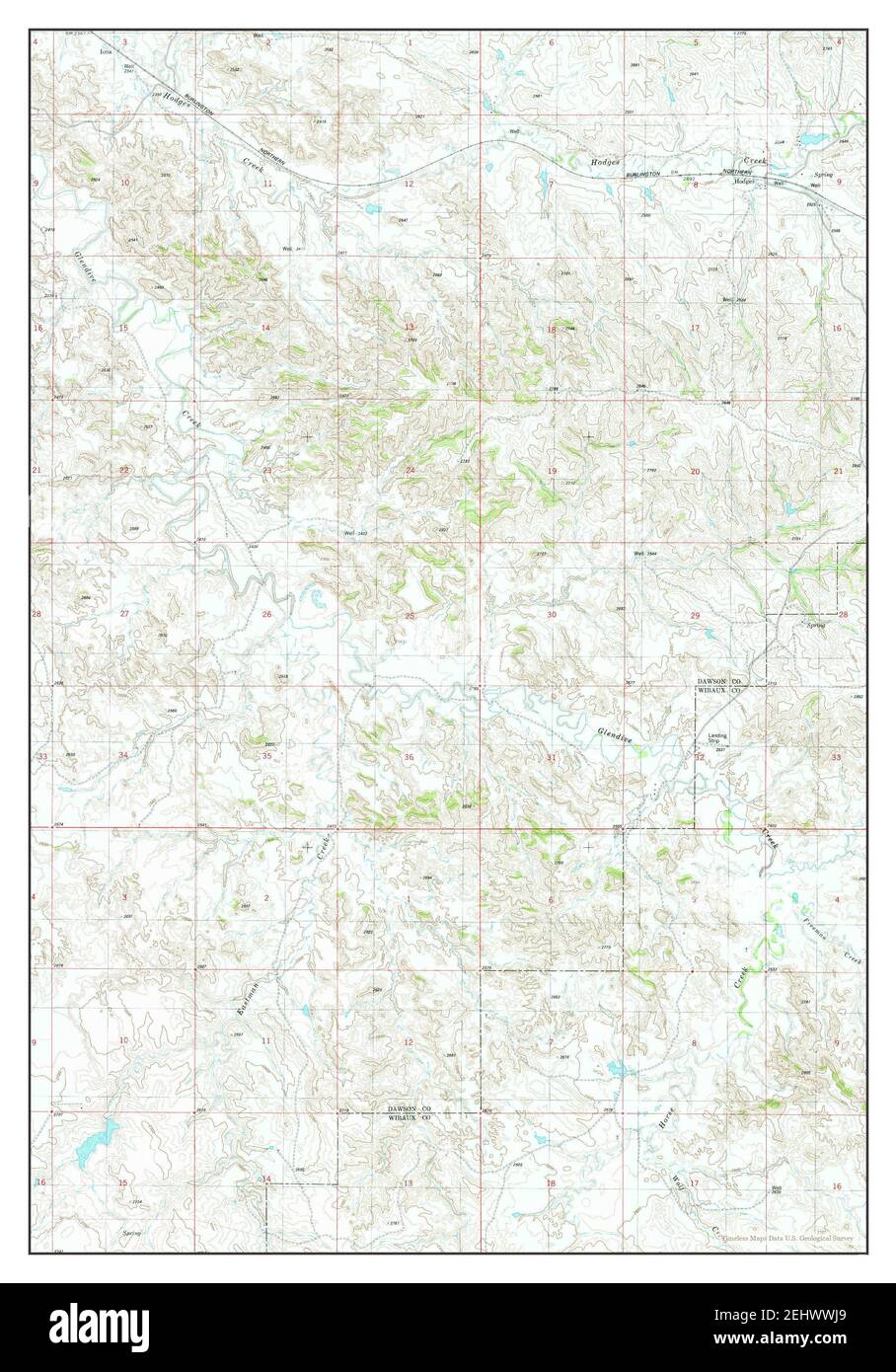 Hodges, Montana, map 1982, 1:24000, United States of America by ...