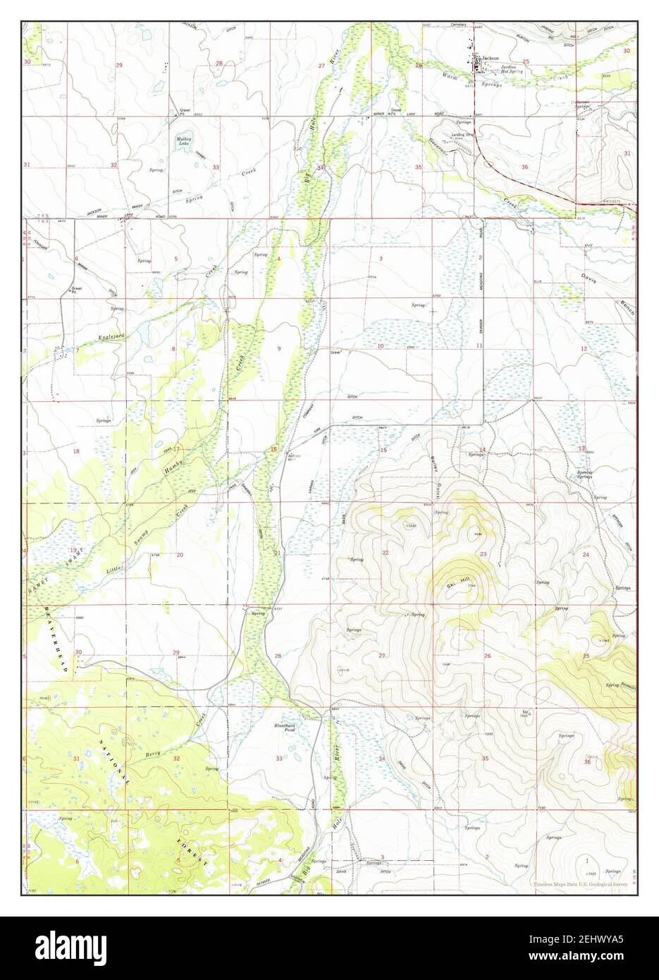 Jackson montana map Cut Out Stock Images & Pictures - Alamy