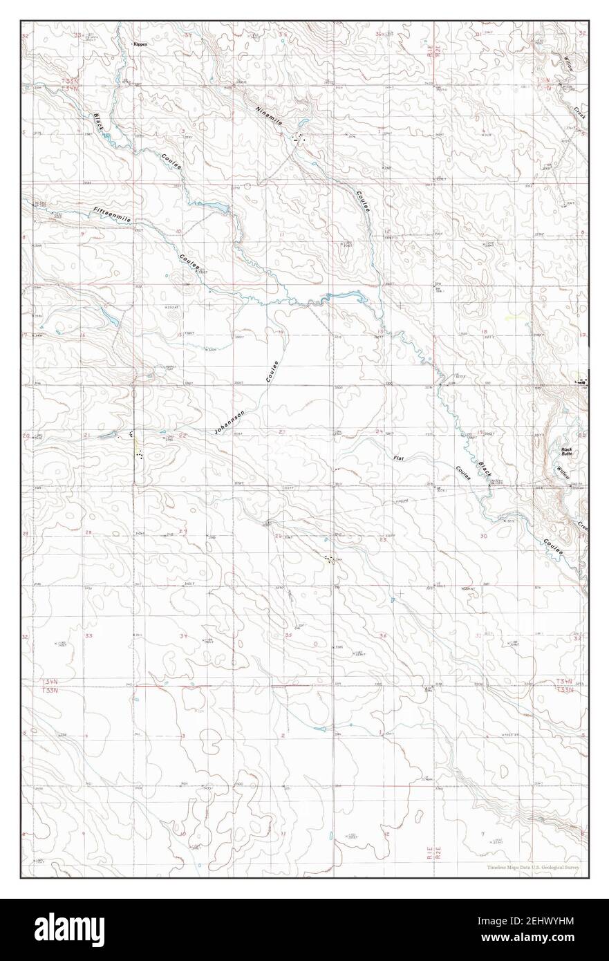 Map of coulee hi-res stock photography and images - Alamy