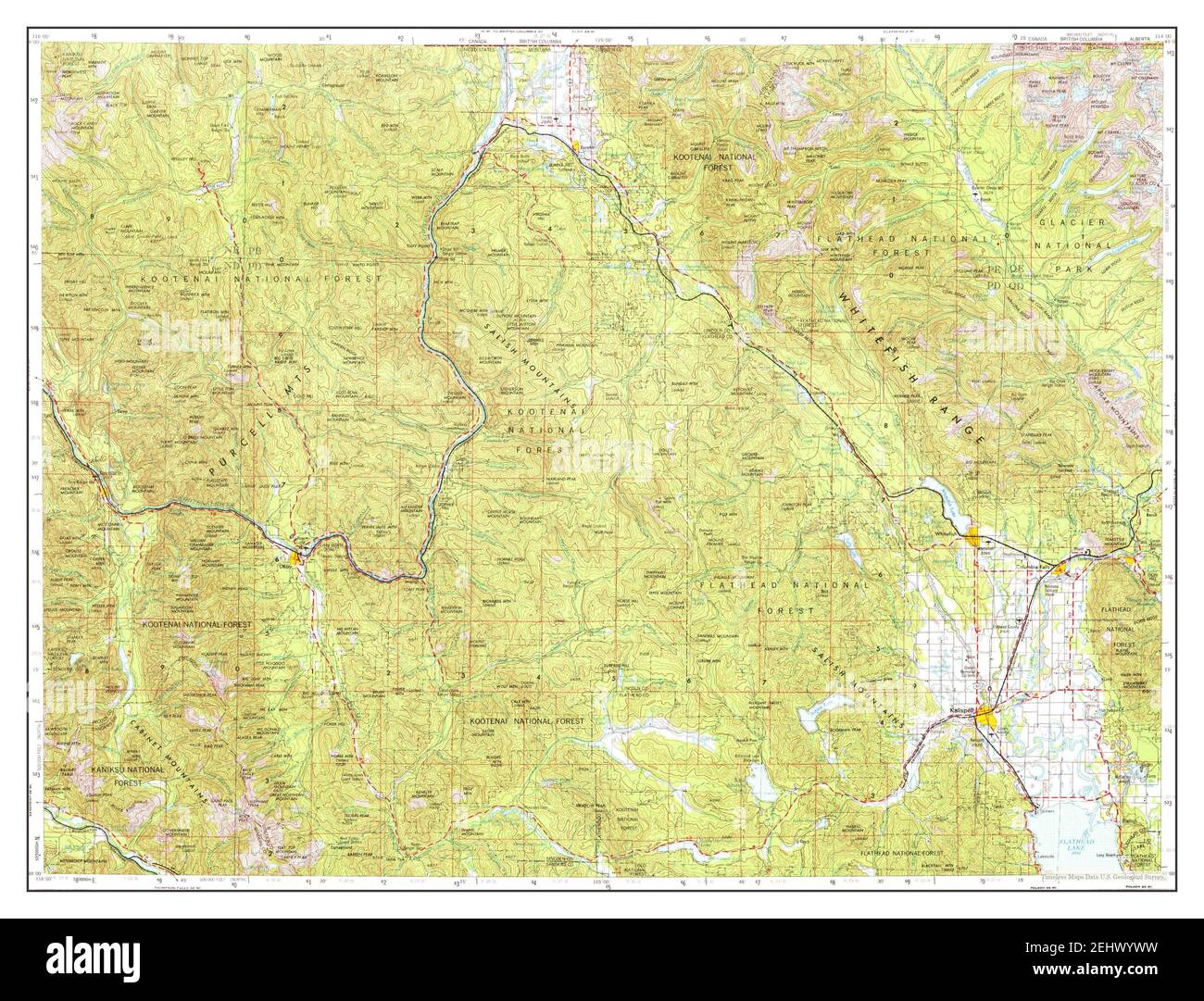 Flathead Valley Kalispell Montana Map