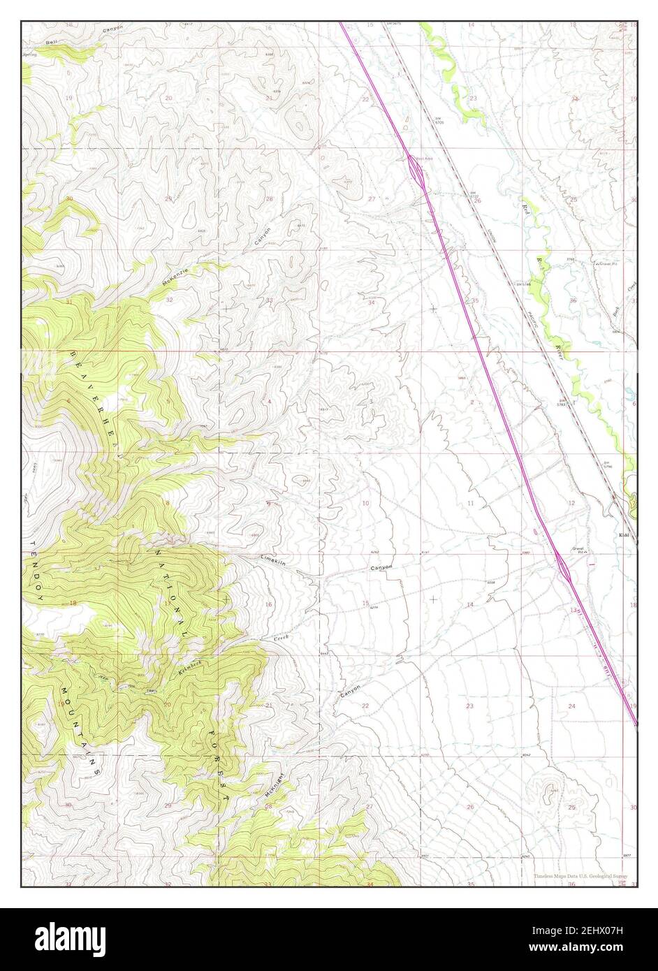 Kidd, Montana, map 1965, 1:24000, United States of America by Timeless ...