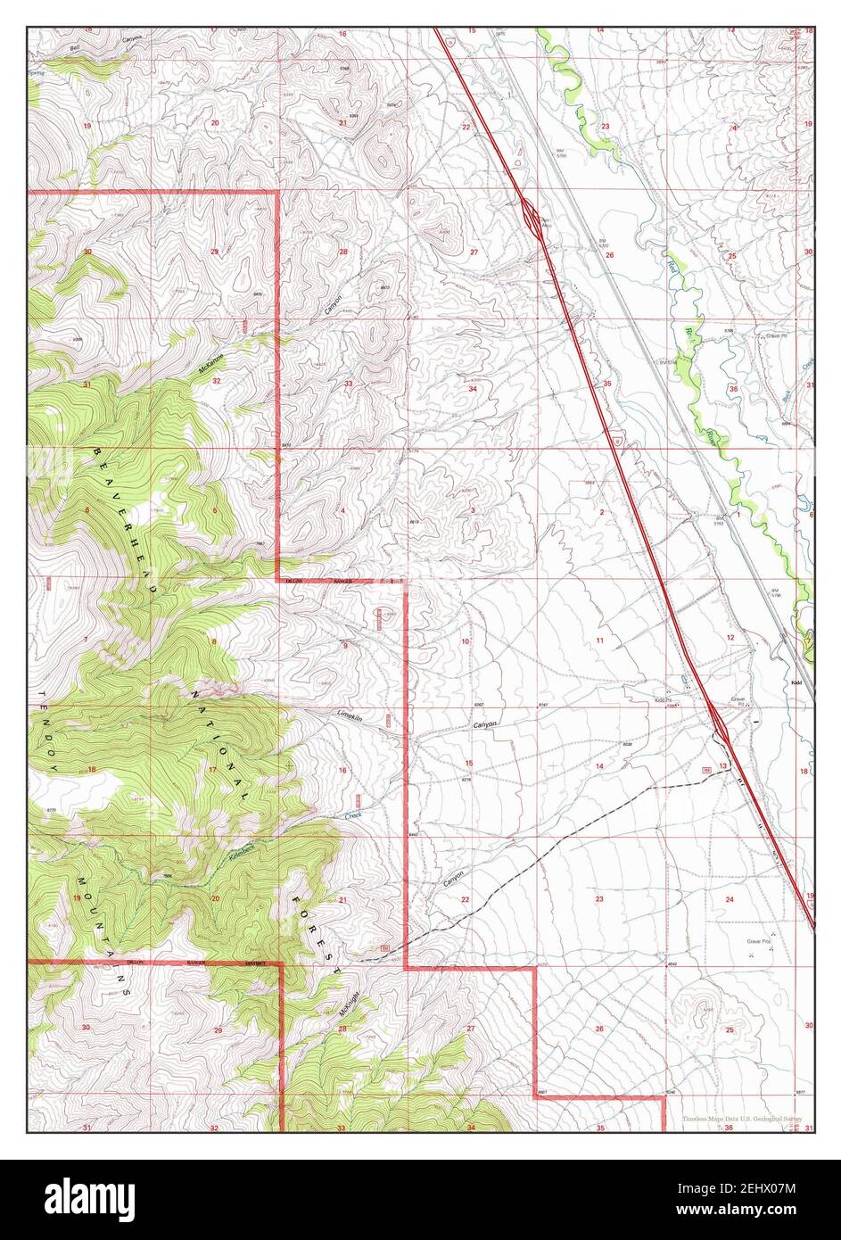 Kidd, Montana, map 1997, 1:24000, United States of America by Timeless ...