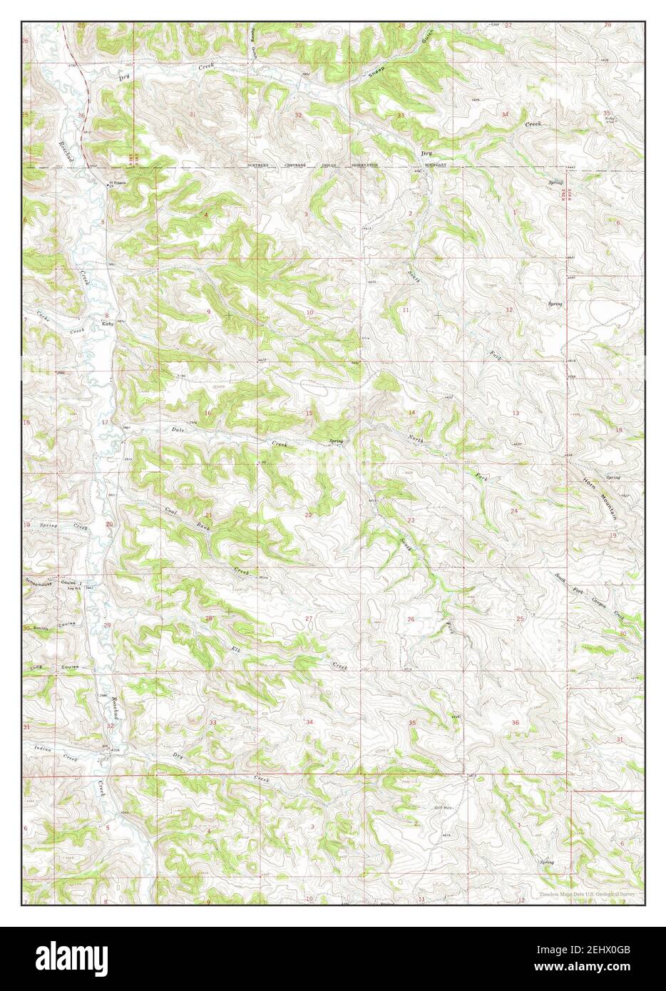 Kirby, Montana, map 1967, 1:24000, United States of America by Timeless ...