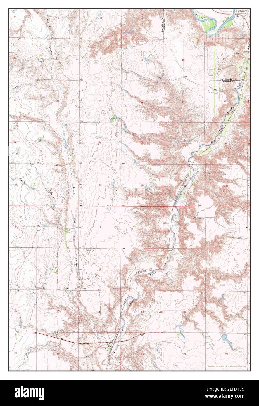 Ledger, Montana, map 1967, 1:24000, United States of America by ...