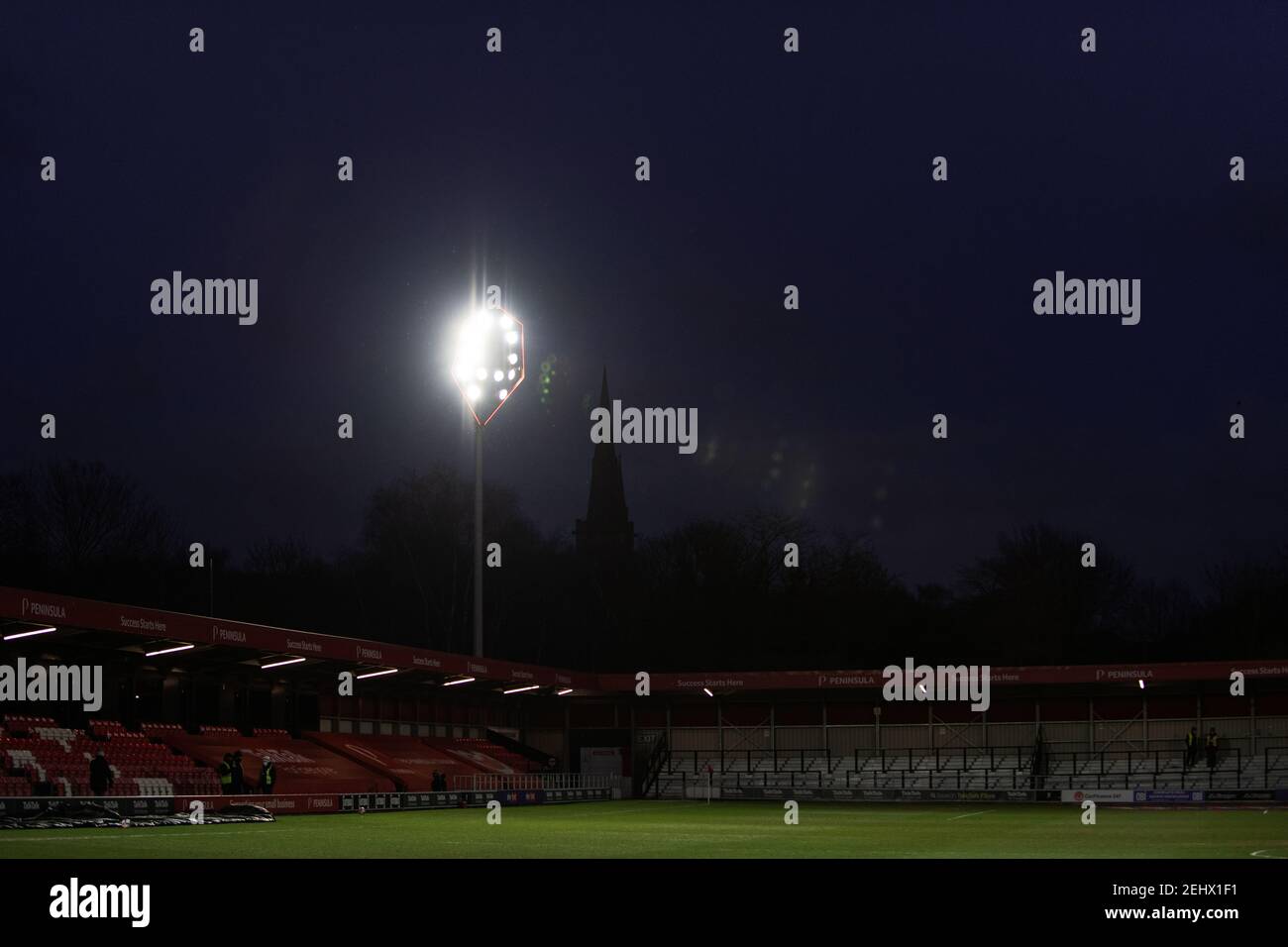 The Peninsula Stadium. Salford City FC. Moor Lane, Salford Stock Photo ...
