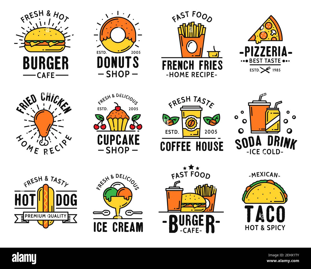 Kebab shop cafe takeaway Cut Out Stock Images & Pictures - Alamy