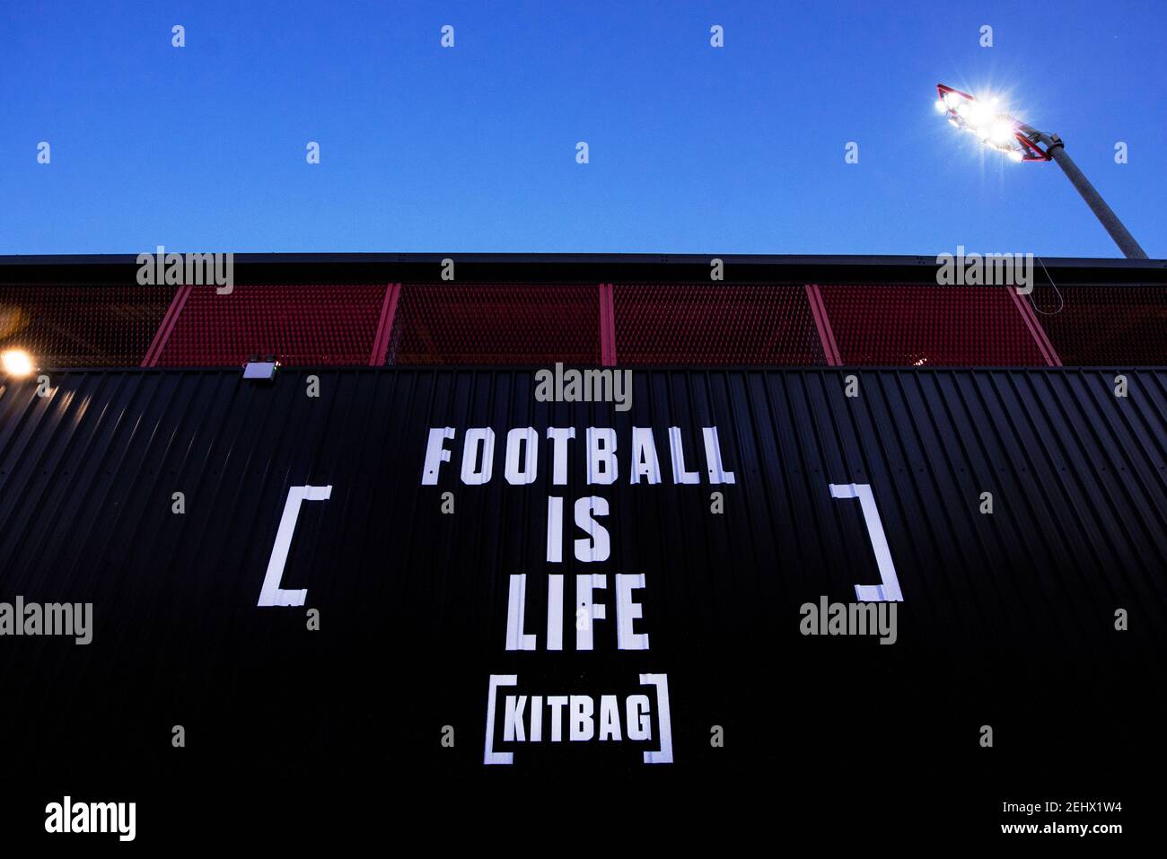 The Peninsula Stadium. Salford City FC. Moor Lane, Salford Stock Photo ...