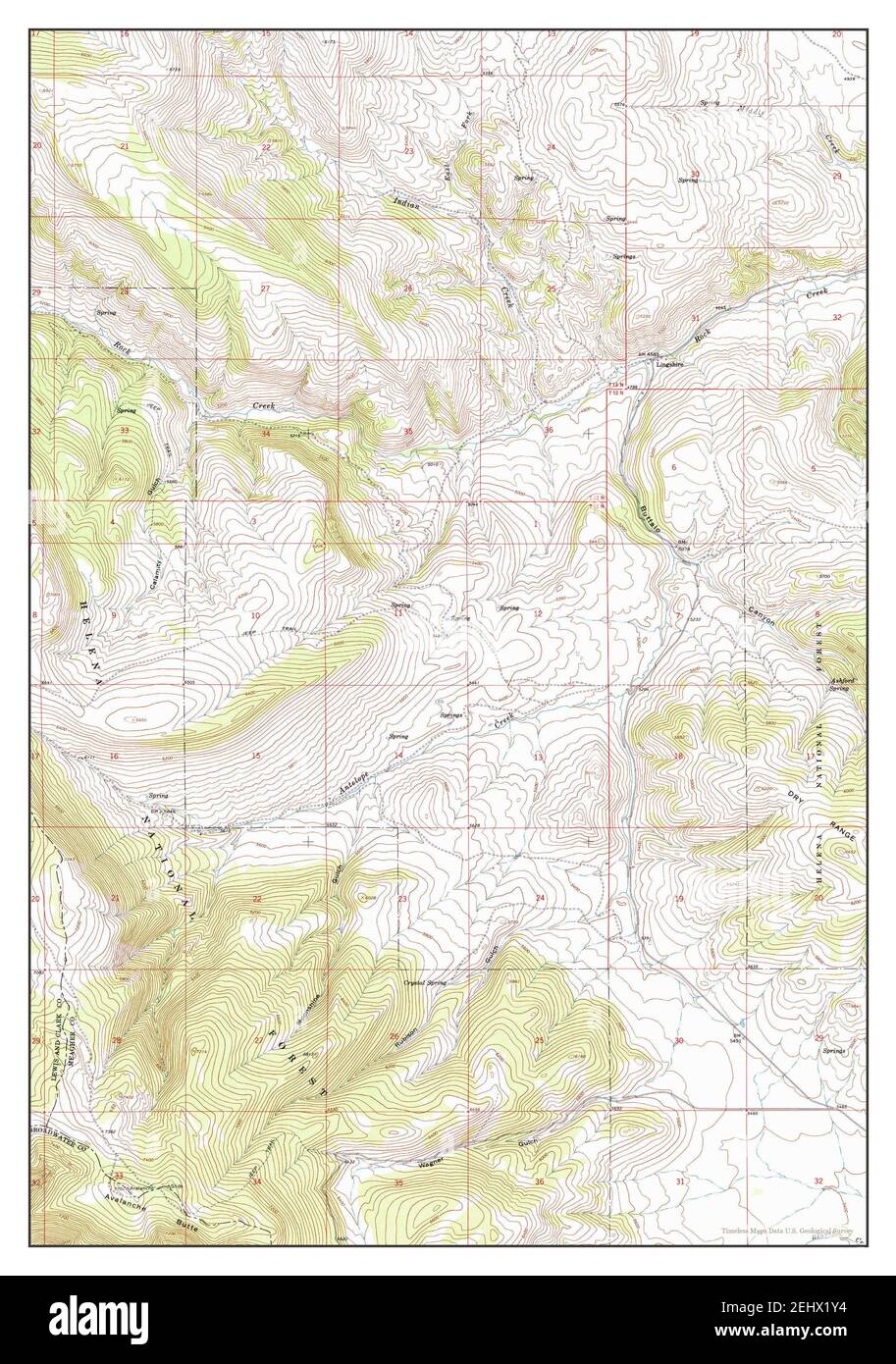 Lingshire, Montana, map 1966, 1:24000, United States of America by ...