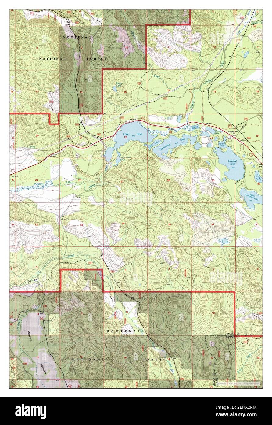 Loon Lake, Montana, map 1997, 1:24000, United States of America by ...