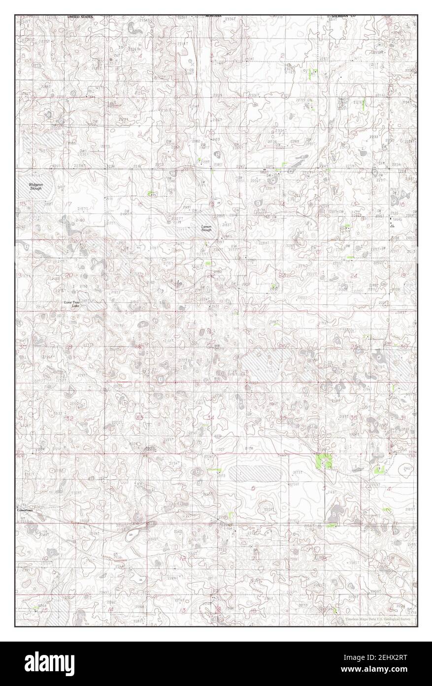 Lone Tree Lake, Montana, map 1983, 1:24000, United States of America by ...