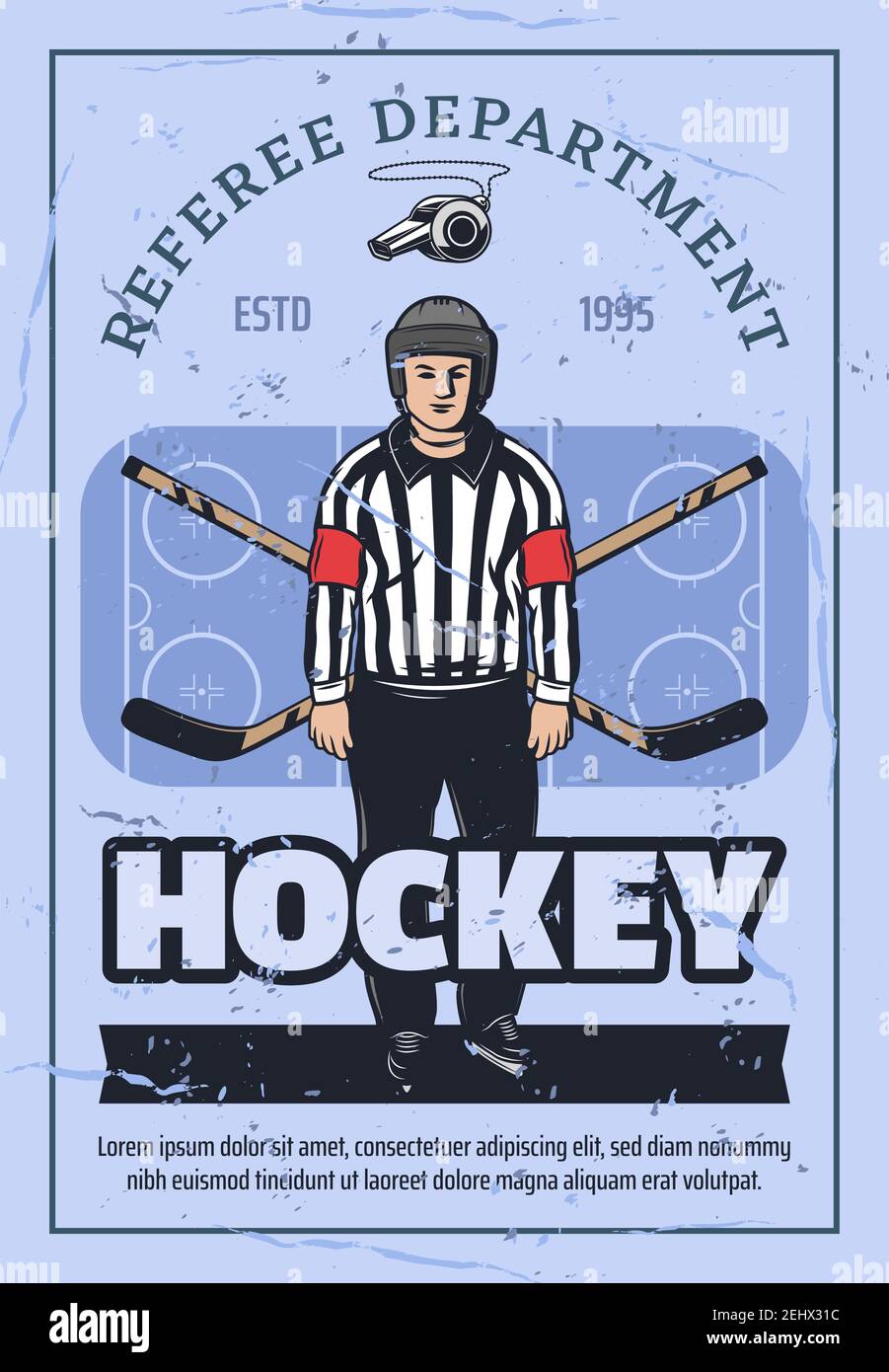 Ice hockey official referee Stock Vector Images - Alamy
