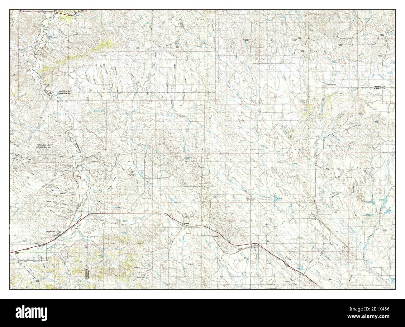 Map of melstone montana hi-res stock photography and images - Alamy