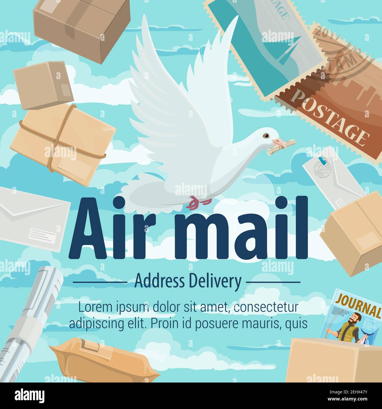 Newspaper parcels Stock Vector Images - Alamy