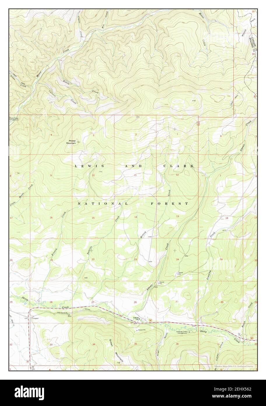 Moose Mountain, Montana, map 1967, 1:24000, United States of America by ...