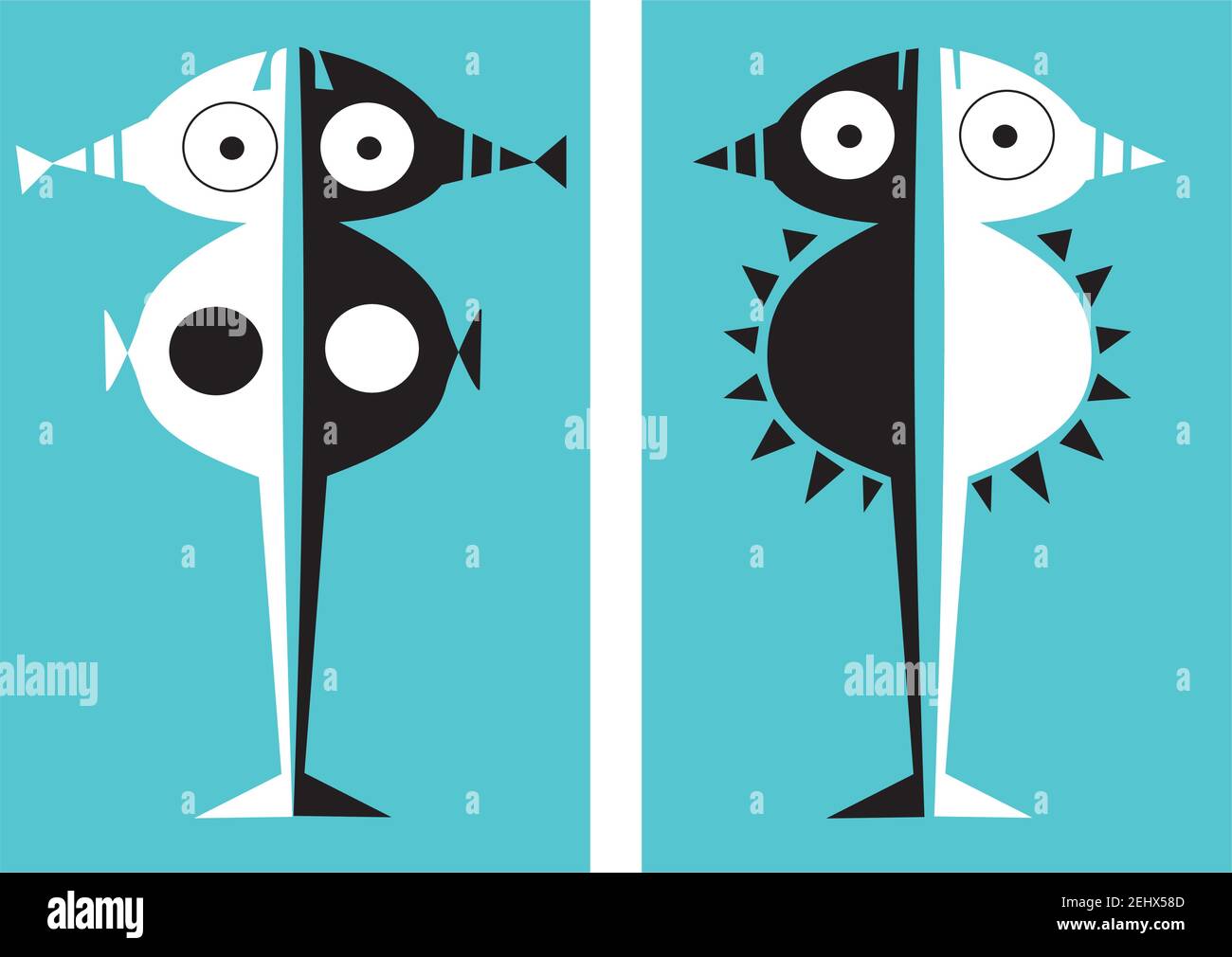 Woman in blue button Stock Vector Images - Alamy