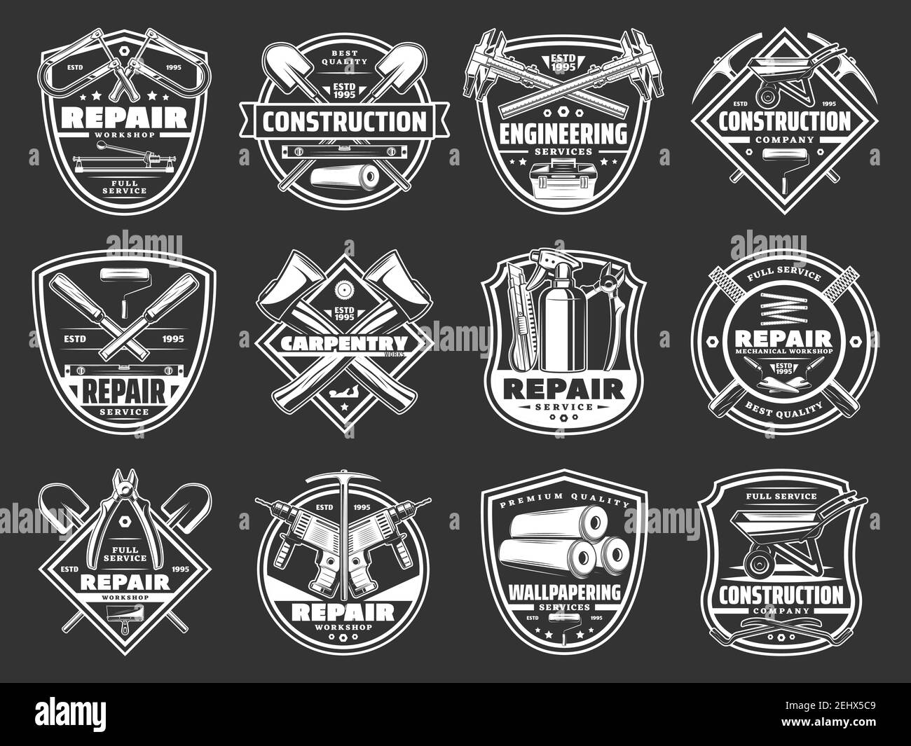 Handyman tools icons Stock Vector Images - Alamy