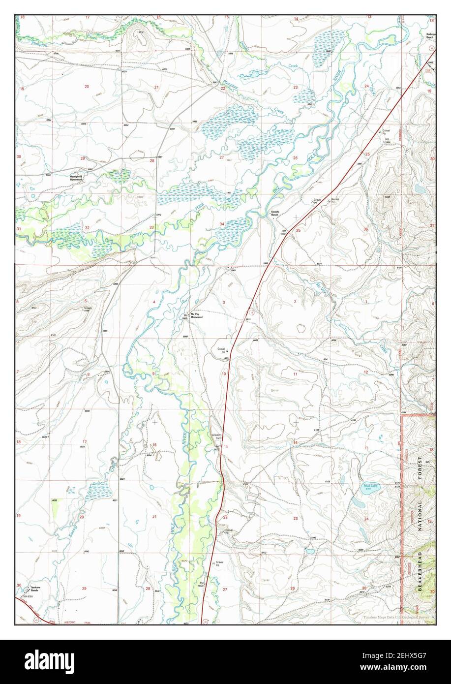 Mud Creek, Montana, map 1997, 1:24000, United States of America by ...