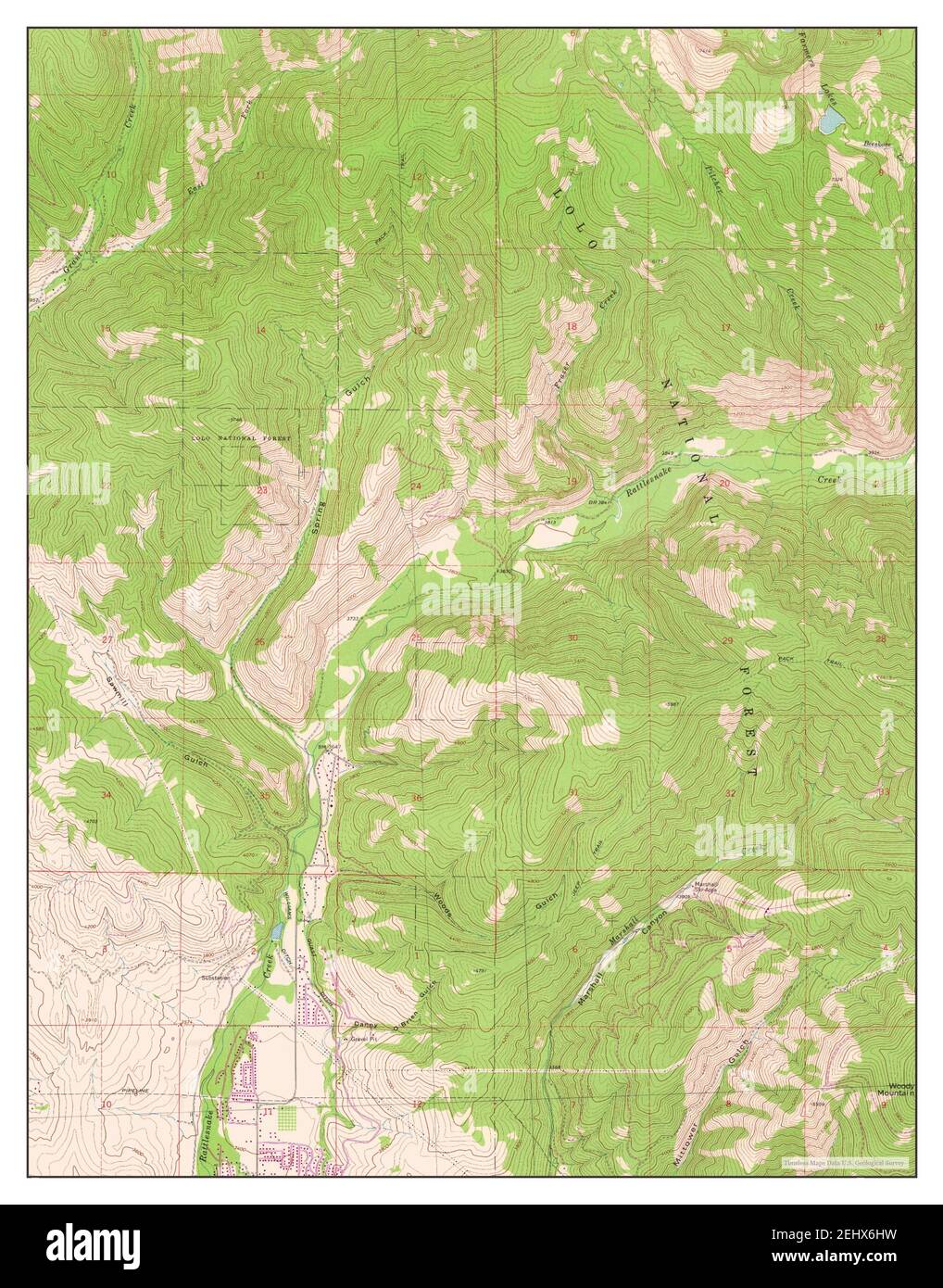 Map of missoula montana hi-res stock photography and images - Alamy