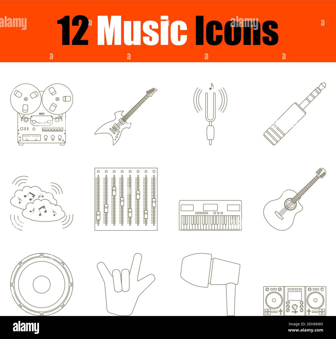 Hand tuning fork Stock Vector Images - Alamy