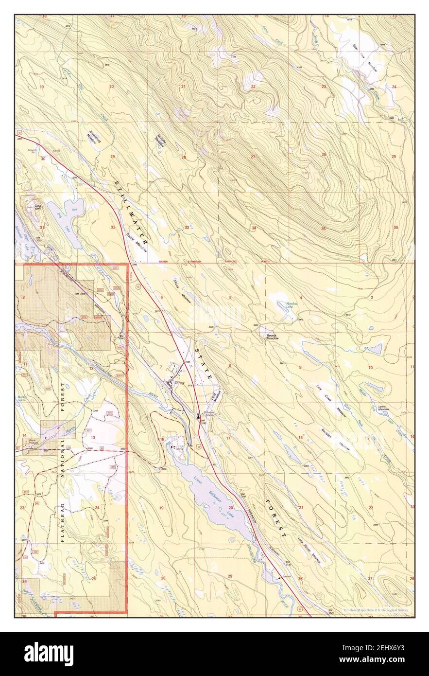 Olney, Montana, map 1994, 1:24000, United States of America by Timeless ...