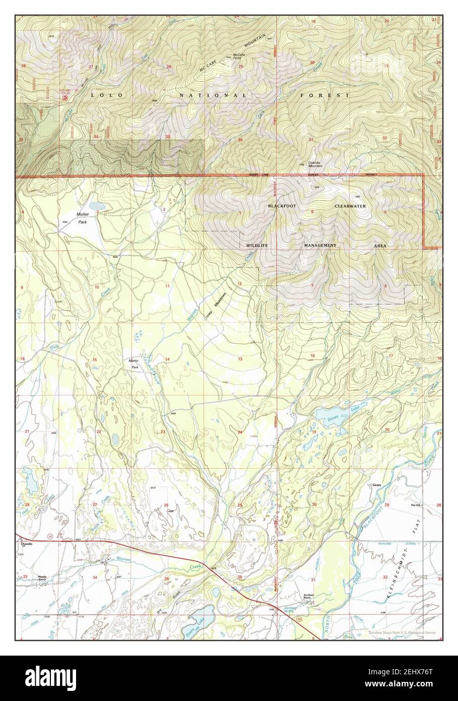 Map of ovando hi-res stock photography and images - Alamy