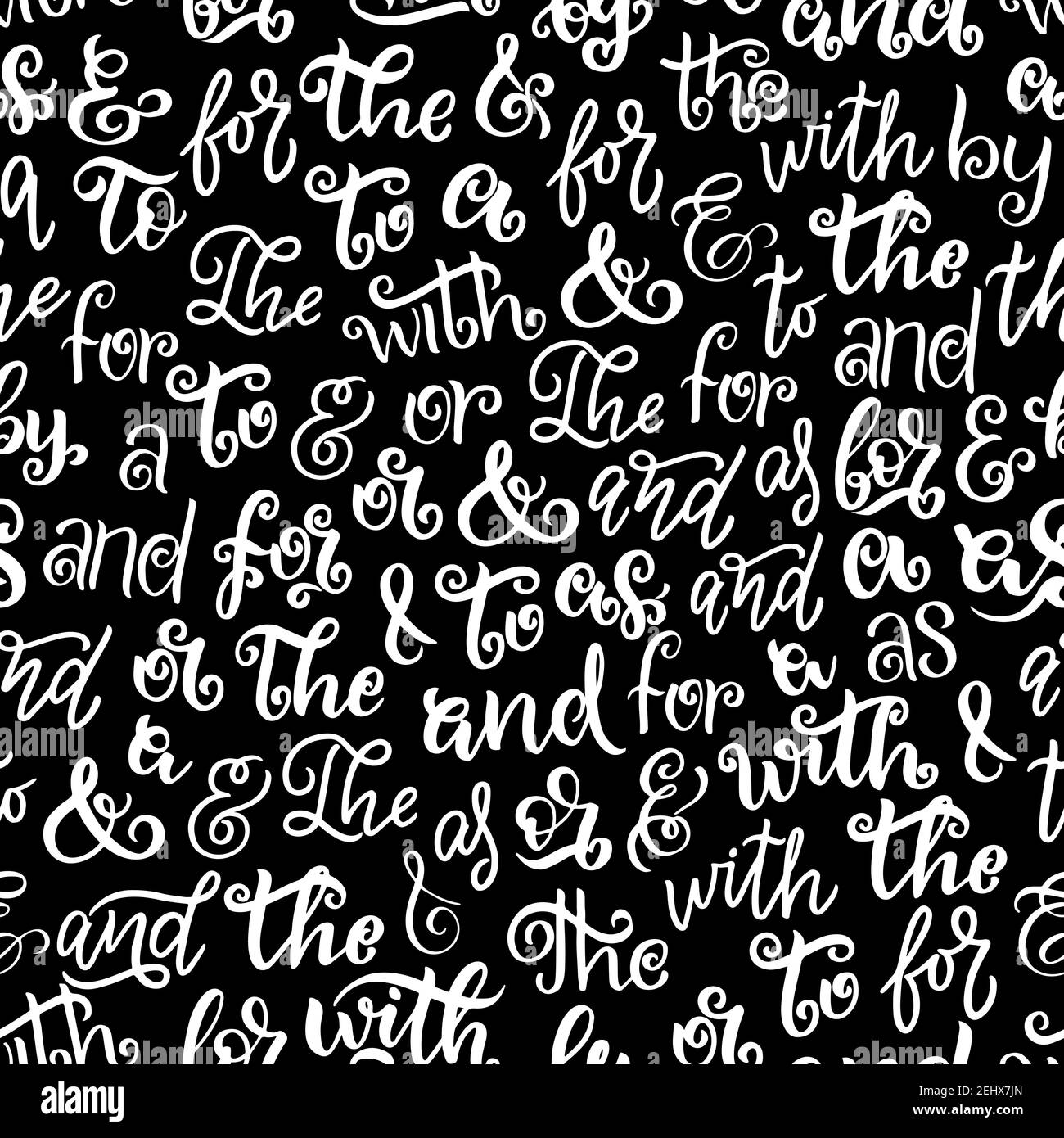 Ampersands, prepositions and articles words seamless pattern background ...